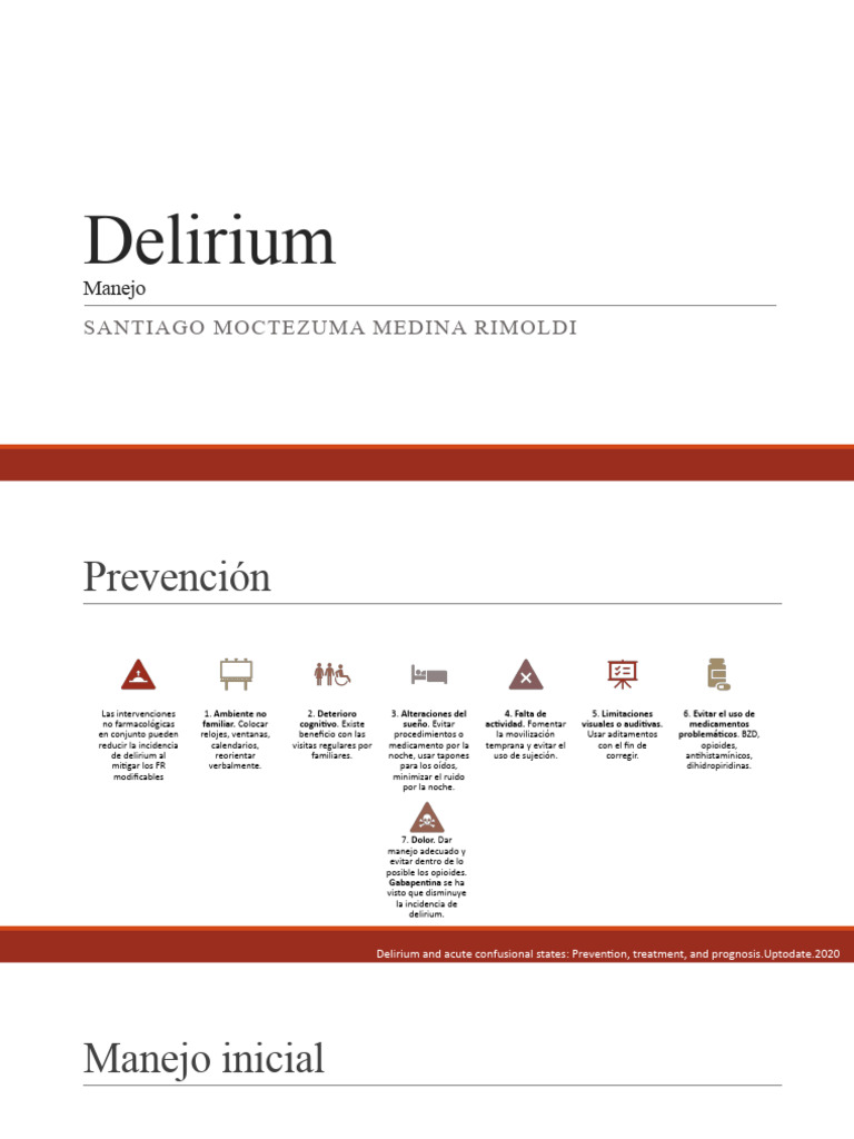 Prevención y manejo del delirium en ancianos | PDF | Antipsicótico ...
