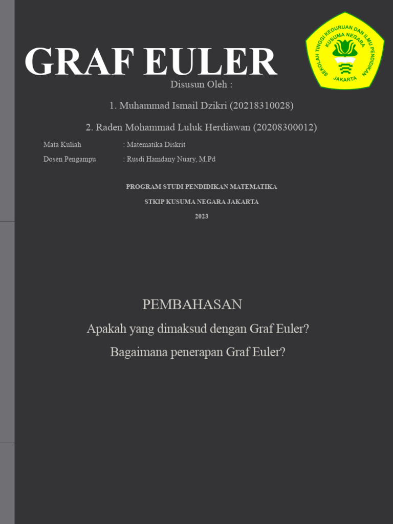 Graf Euler | PDF | Sains & Matematika