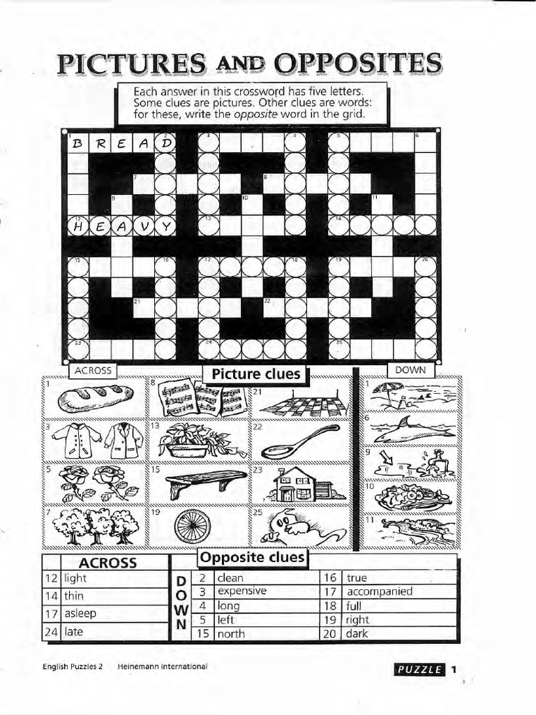 English Puzzles 2-1 | PDF