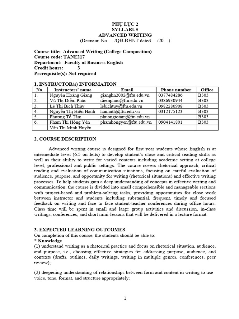 20_ Advanced WritingCLC | PDF | Lecture | Essays