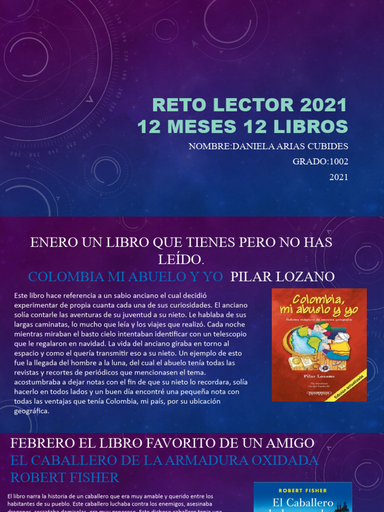 Reto Lector 2021 12 Meses | PDF