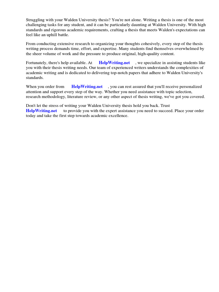 Walden University Thesis | PDF