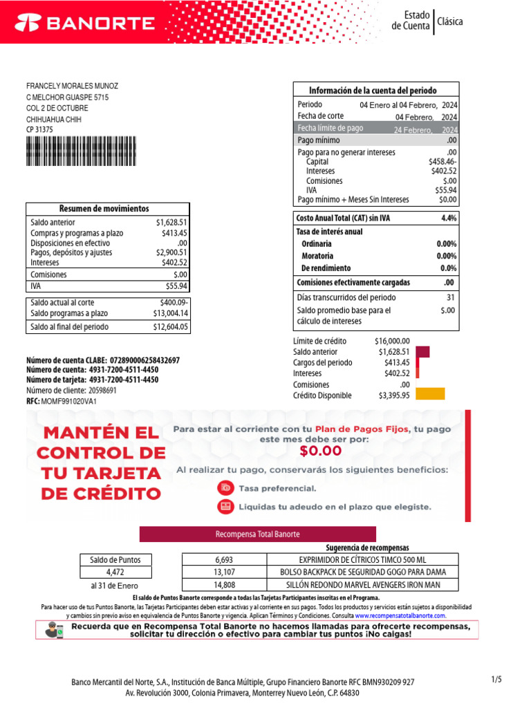 ESP123 | PDF | Servicios financieros | Bancario