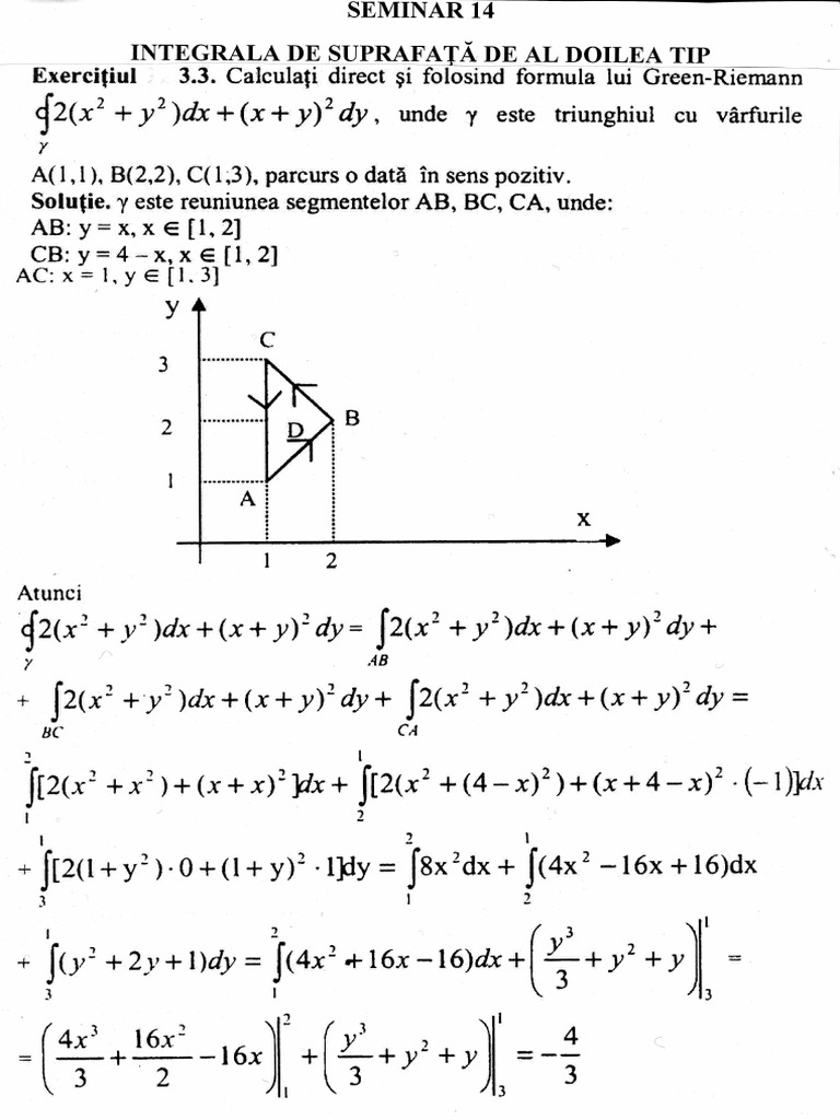 Calculus Exercises on Surface Integrals | PDF | Teaching Methods & Materials
