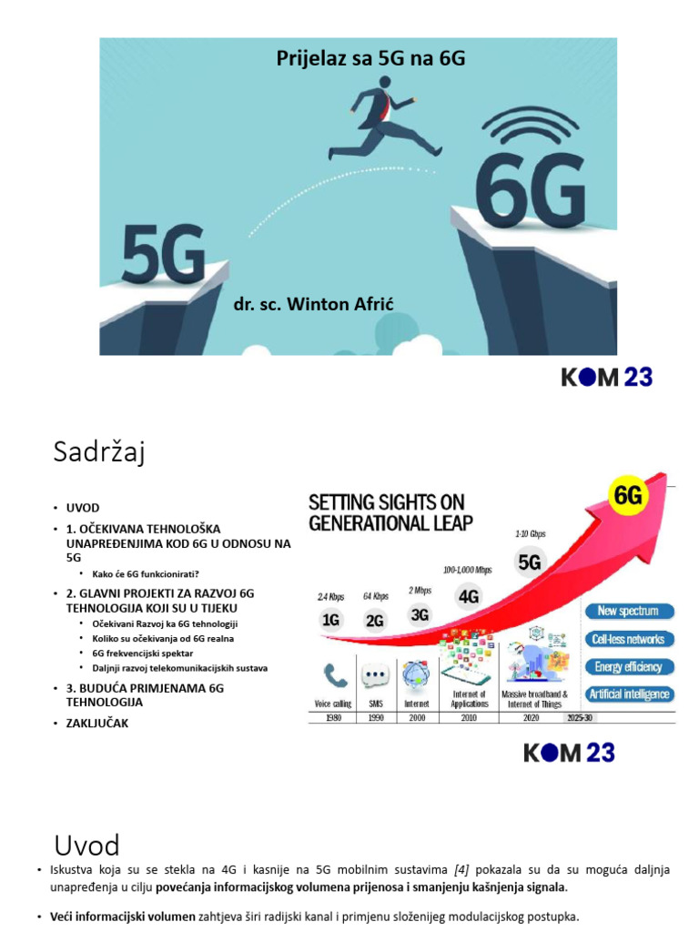 Prijelaz Sa 5G Na 6G | PDF