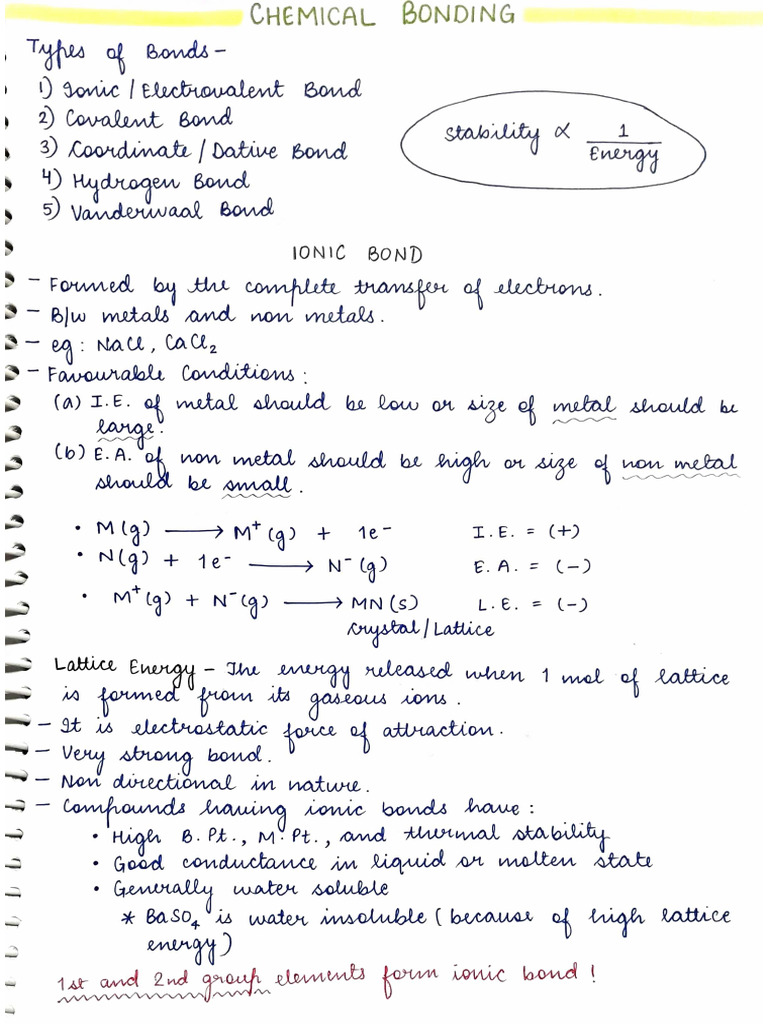 Chemical Bonding | PDF