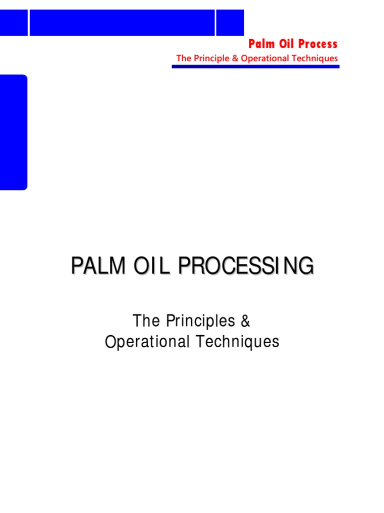 Palm Oil Process - The Principle & Operational Techniques | PDF | Lipid ...