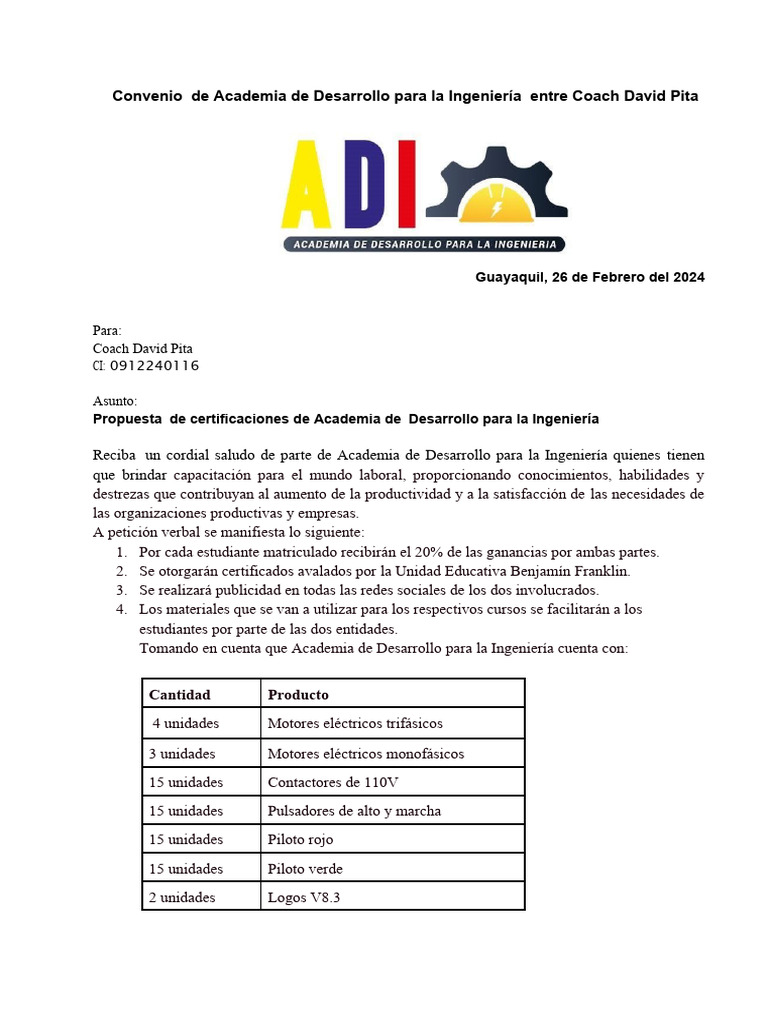 Convenio Coach David Pita | PDF | Automatización | Impuestos