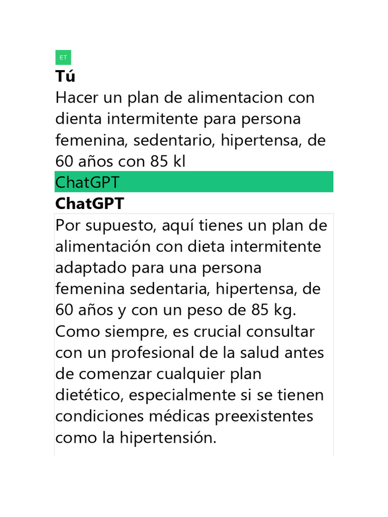 Intermitente CECI | PDF | Dieta | Alimentos