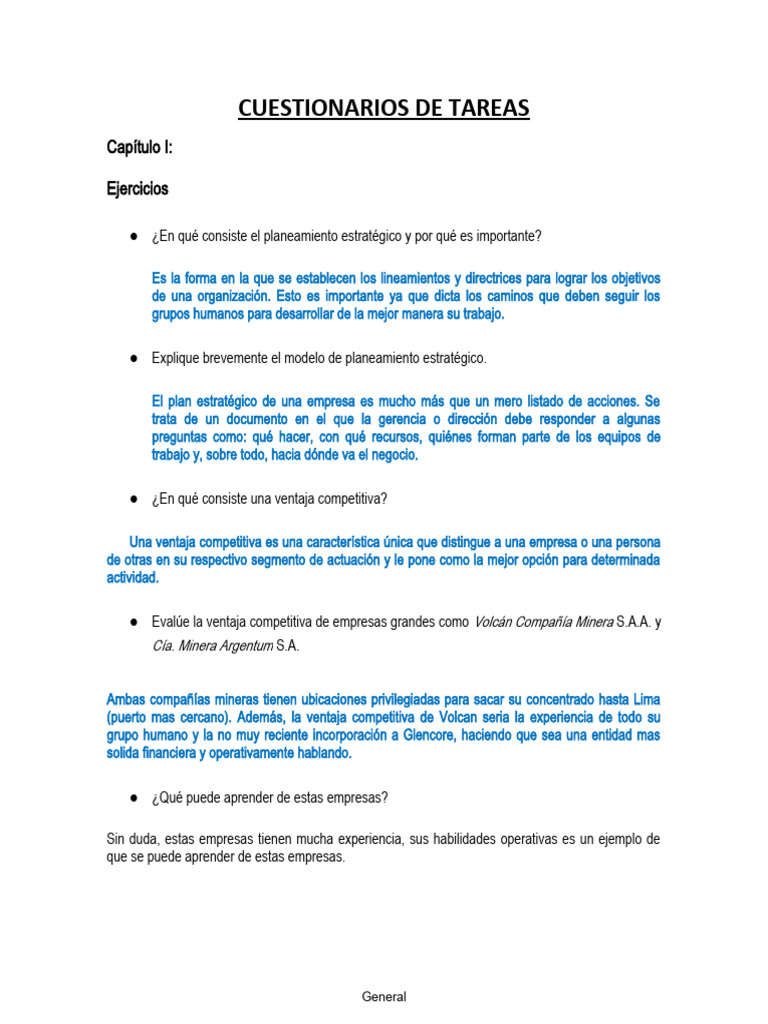 CUESTIONARIOS DE TAREAS DE LIBRO_GUS | PDF