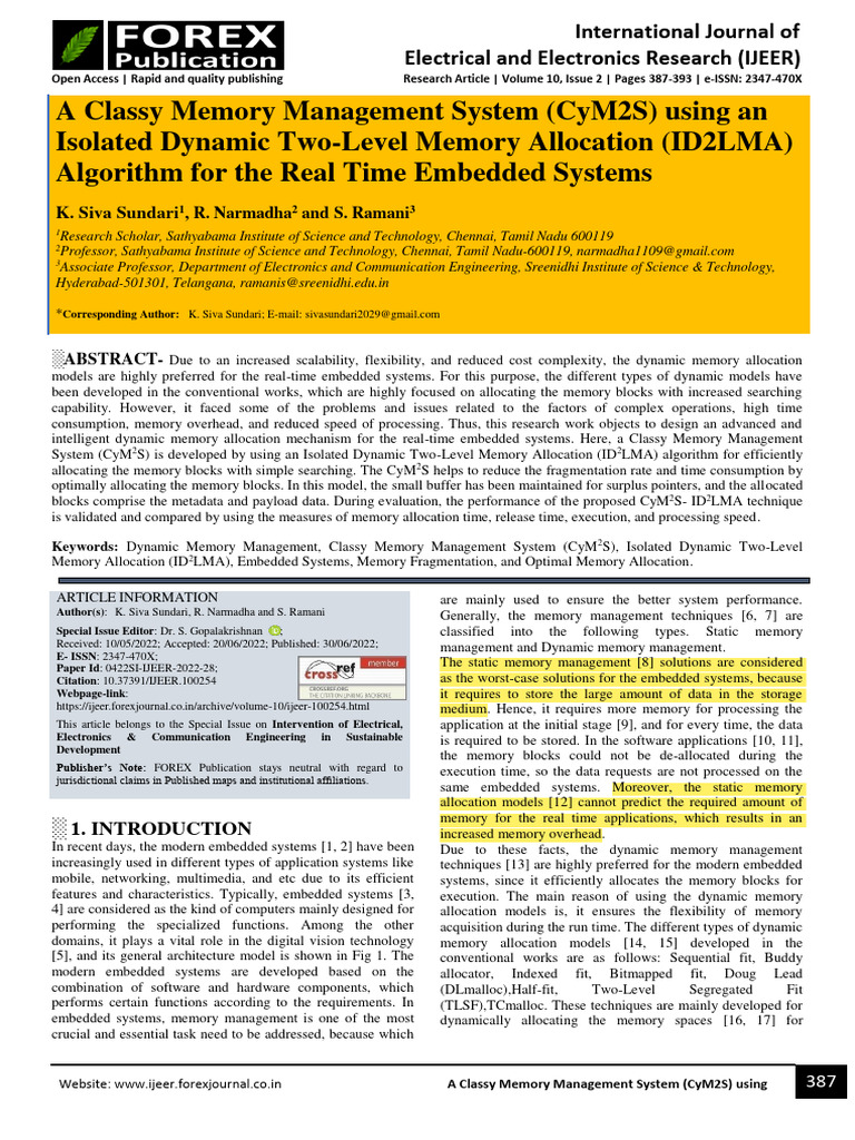Aclassymemorymanagementsystemcym2s Pdf 