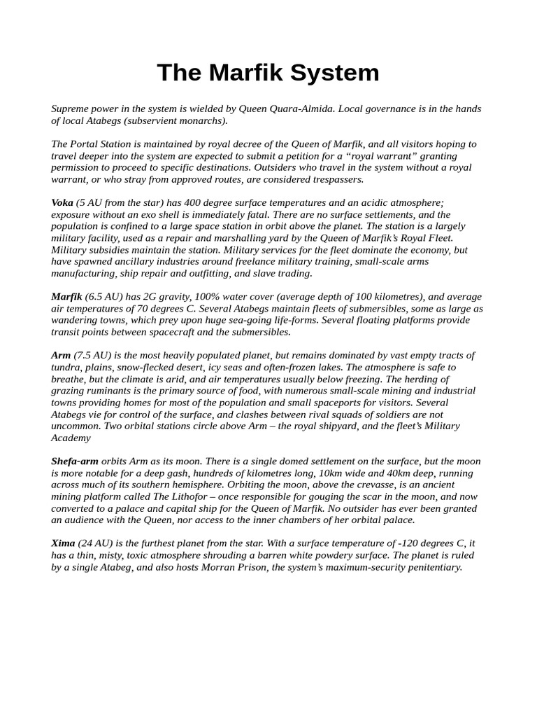 Coriolis Marfik - v0 1 | PDF | Slavery | Piracy