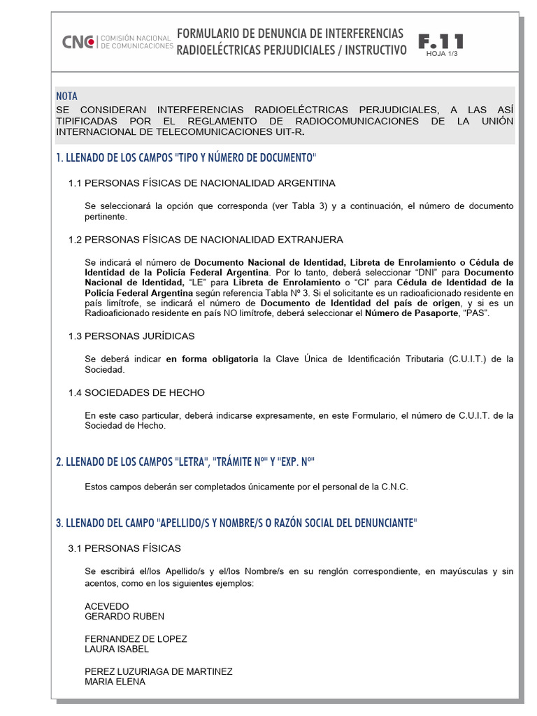 F11 Instructivo | PDF