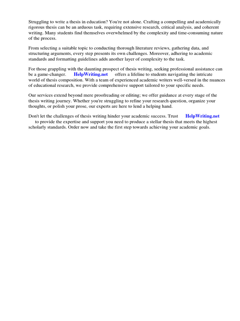 Sample of Thesis Titles in Education | PDF