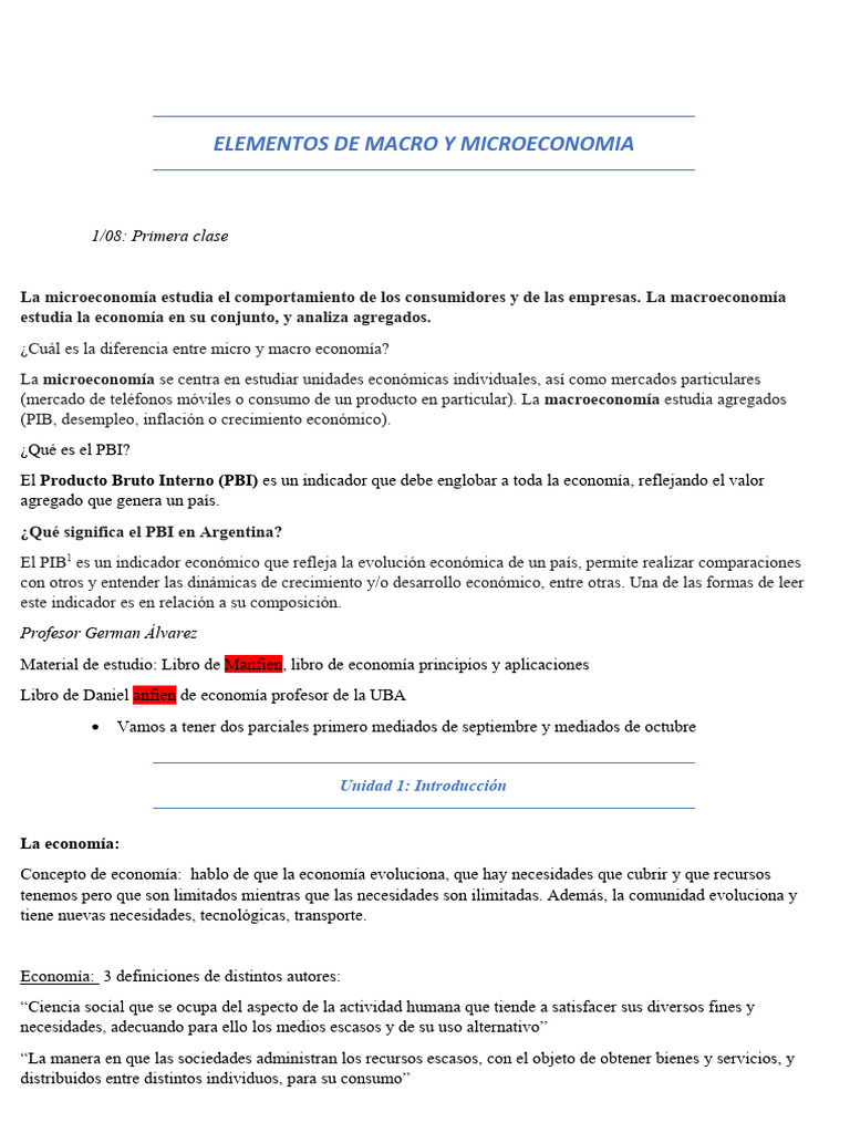 Elementos de Micro y Macro Economía | PDF | Oferta (economía) | Ciencias económicas
