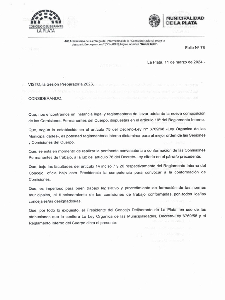 Conformación de Comisiones | PDF