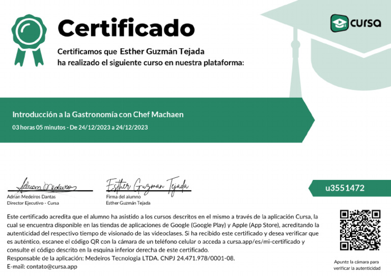 Certificado 6 | PDF