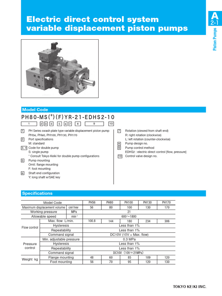 Tokyo Kiki Pump | PDF | Pump | Electrical Connector