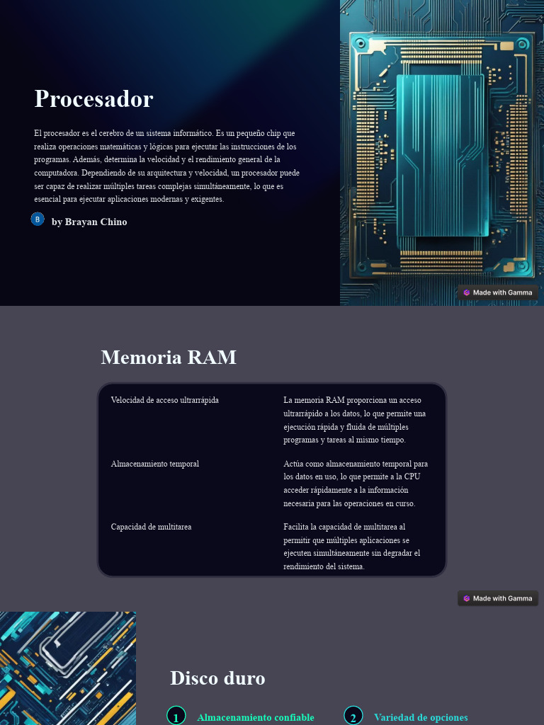 Proce Sad or | PDF | Unidad Central de procesamiento | Hardware de la ...
