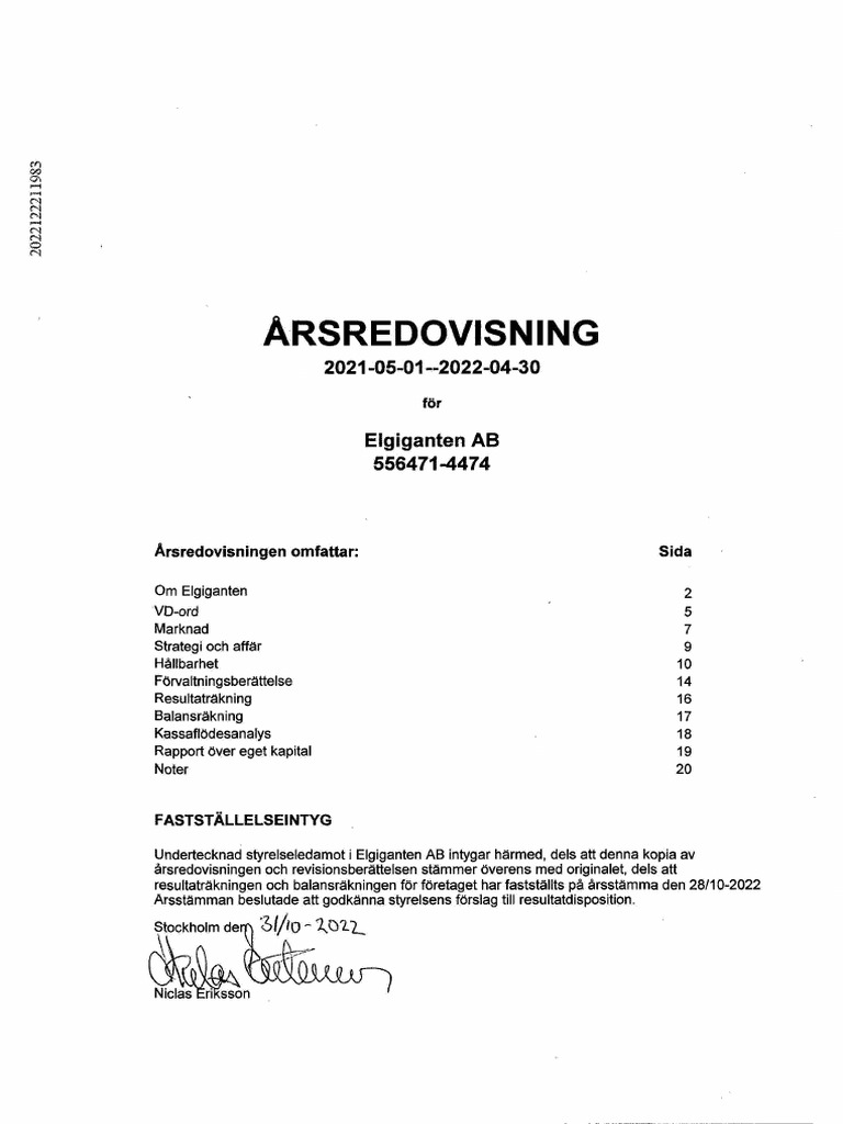 Årsredovising Telia Ab, 2024 | PDF