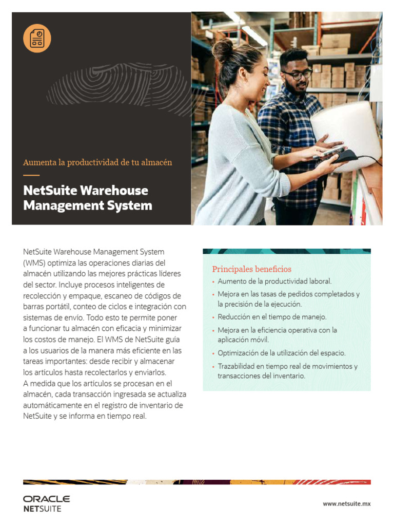 Netsuite wms - warehouse management system | PDF | Aplicación movil ...