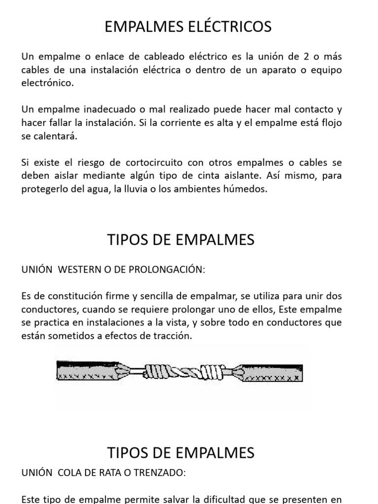 Empalmes Eléctricos | PDF | Ciencia y matemáticas | Informática