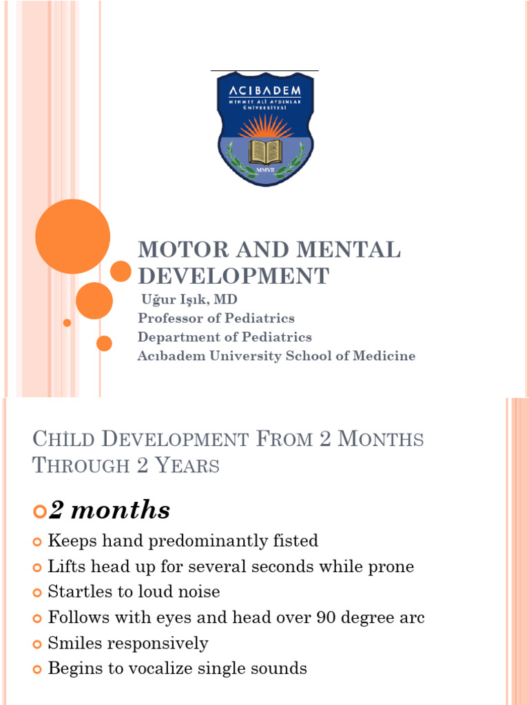 3 w1 Neuromotor Development-u Isik | PDF | Anatomical Terms Of Motion