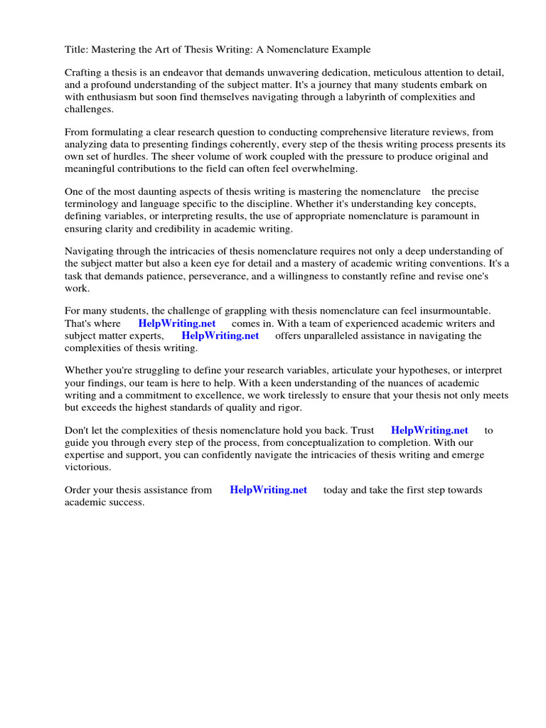 Thesis Nomenclature Example | PDF | Engineering | Turbine