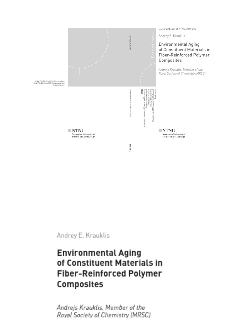 Andrey Krauklis | PDF | Composite Material | Epoxy