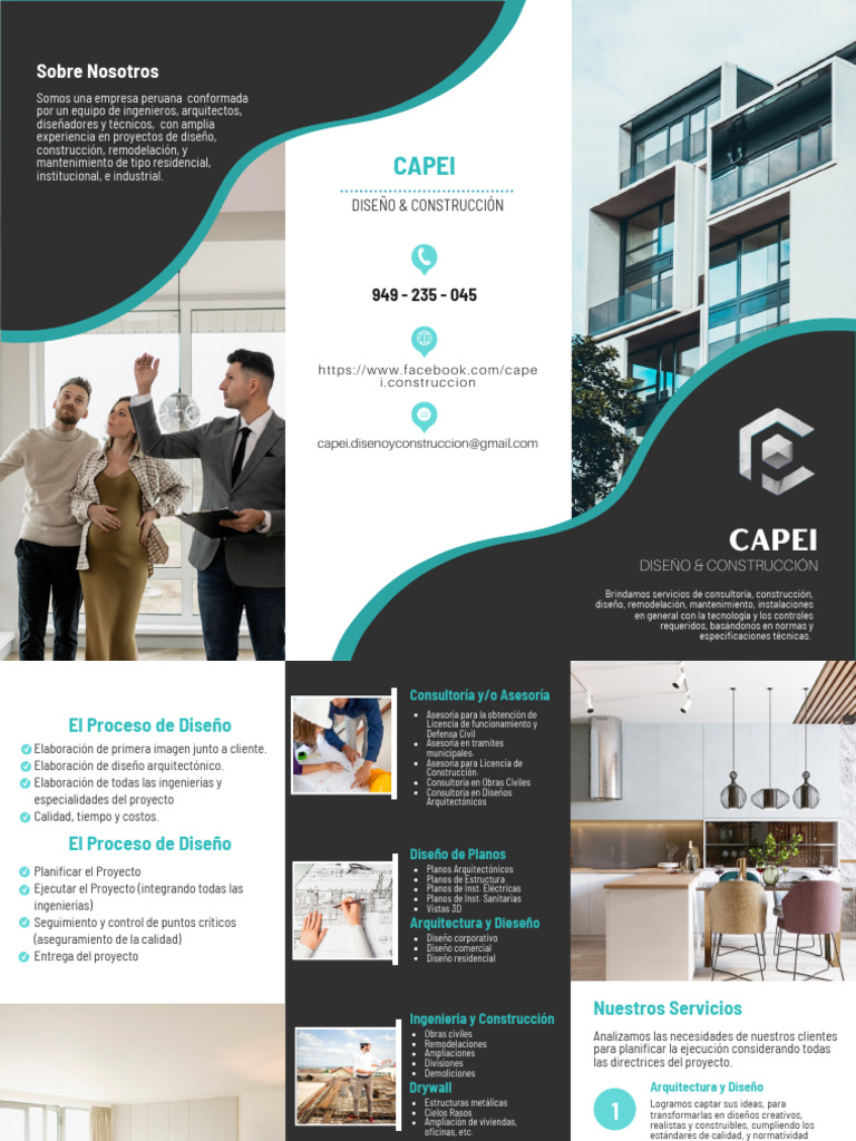Folleto Brochure. Capei - Diseño & Construccion | PDF | Diseño | Calidad (comercial)