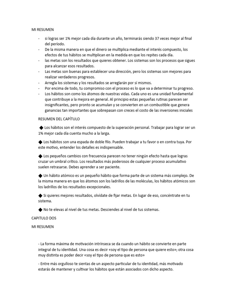 Mi Resumen Cambios Atomicos | PDF | Mente | Comportamiento