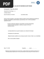 Model Declaratie Proprie Raspundere | PDF