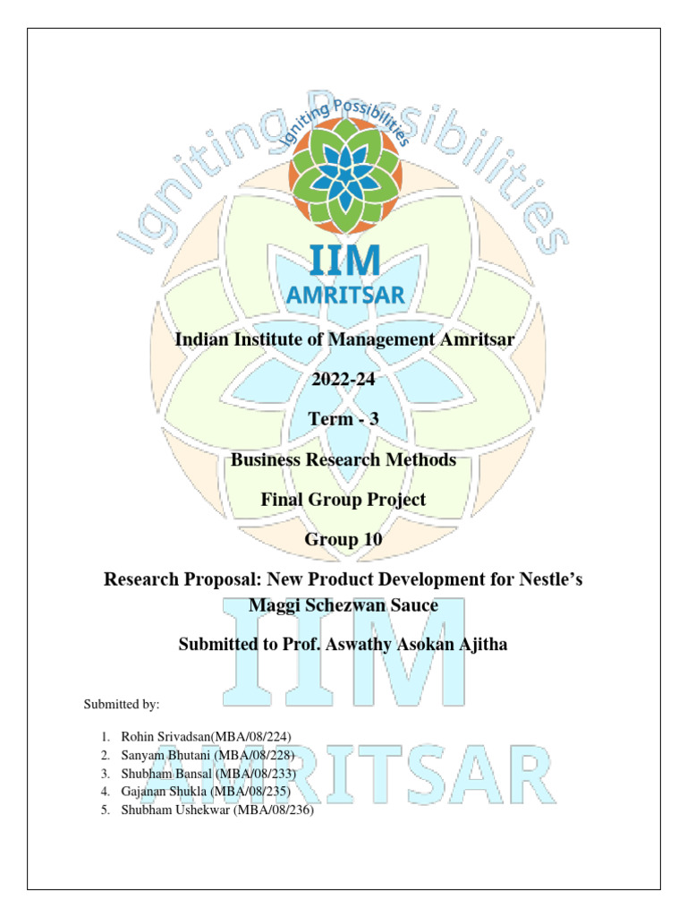 BRM Final Project - Group 10 | PDF | Survey Methodology | Brand