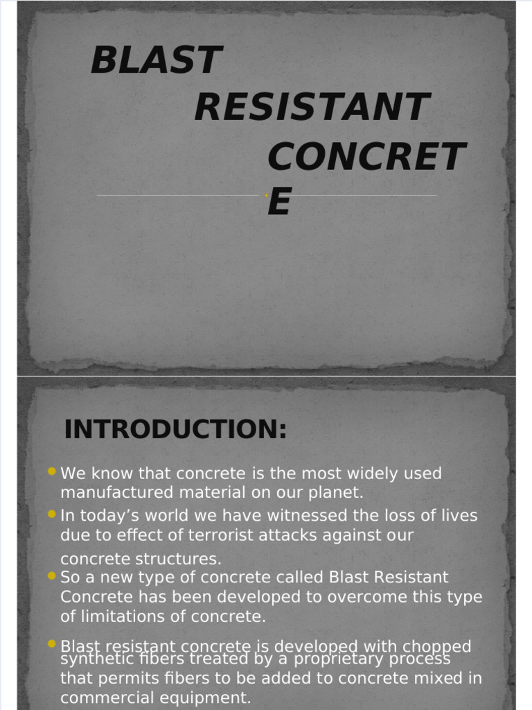 Dokumen.tips Blast Resistant Concrete | PDF
