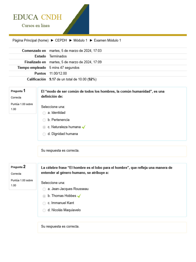 Examen Módulo 1 | PDF