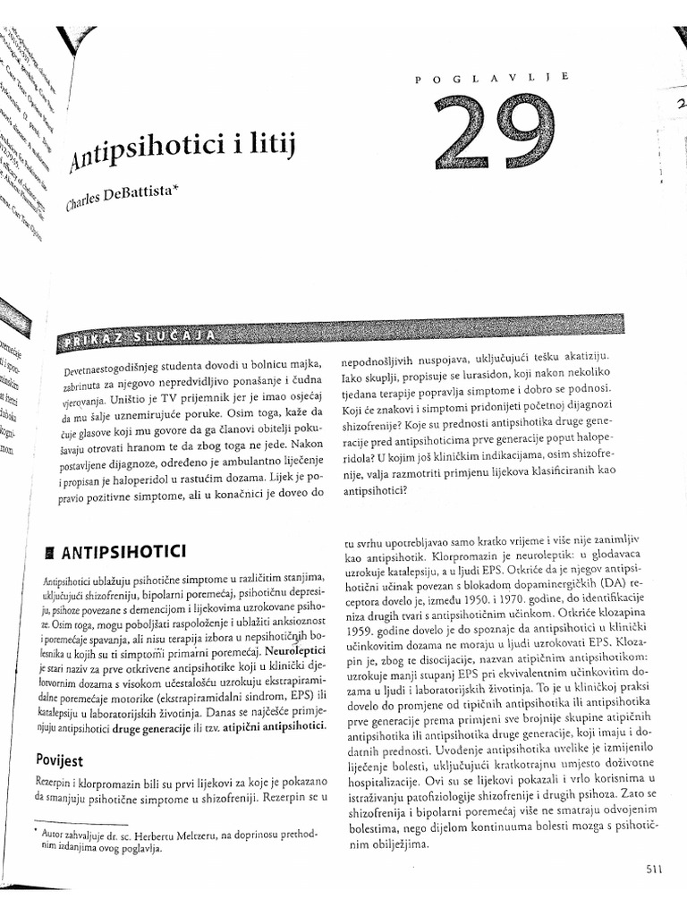 Antipsihotici I Litij | PDF