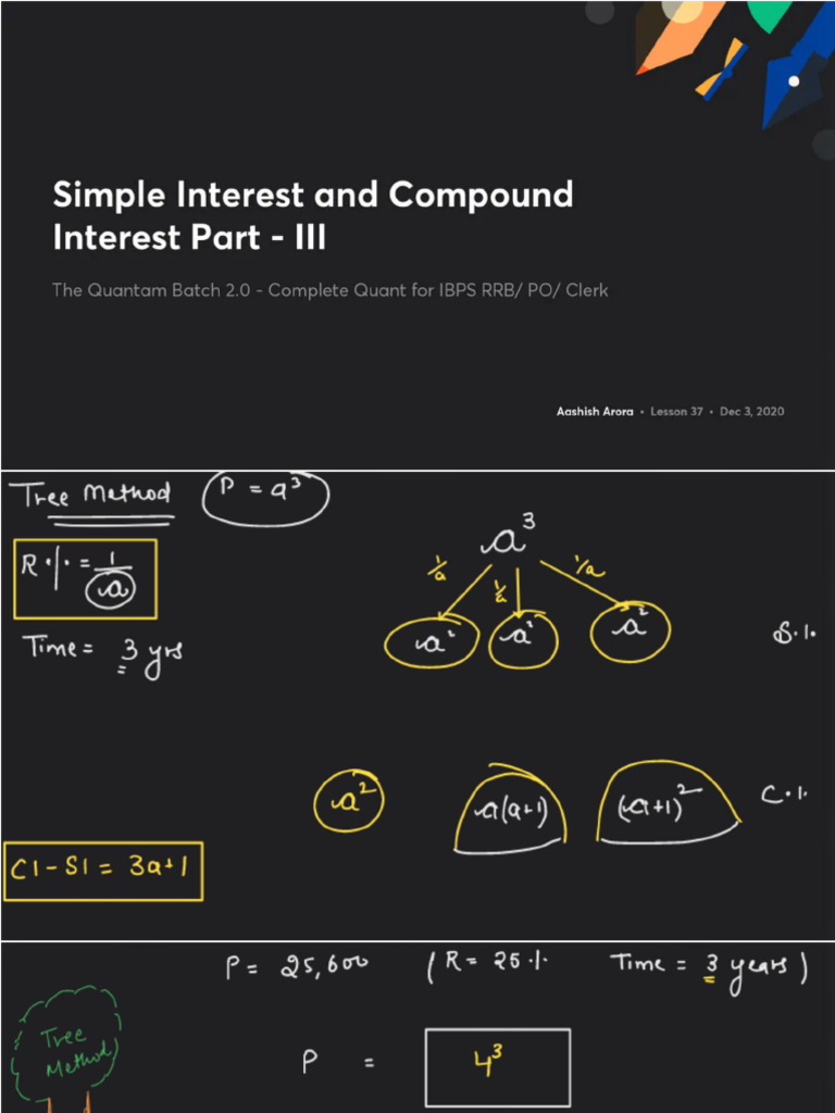Simple Interest and Compound Inter With Anno 1710187038139 | PDF