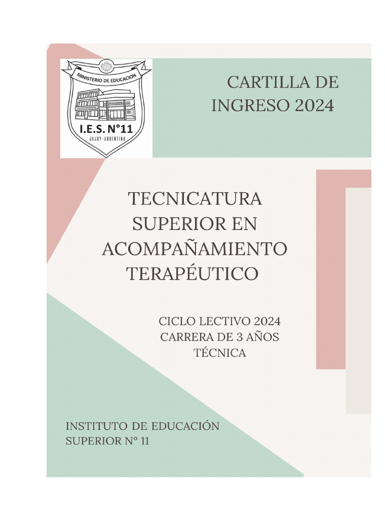 Curso de Ingreso 2024 I.E.S. Nº 11 | PDF | Plan de estudios | Educación más alta