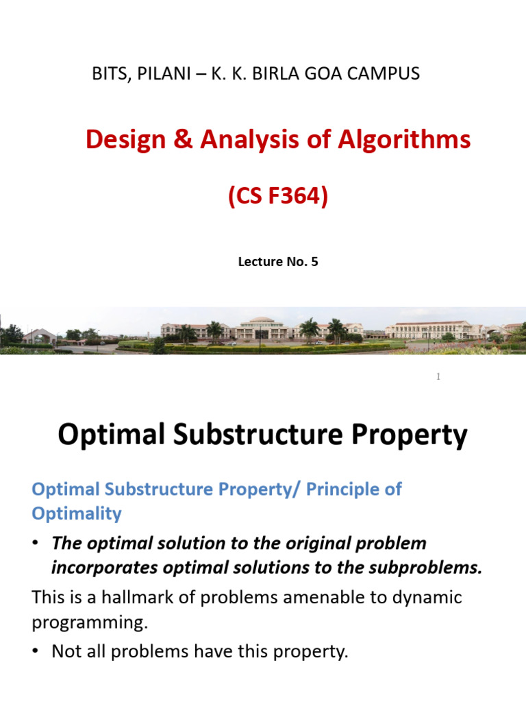 Lecture 5 | PDF | Dynamic Programming | Theoretical Computer Science Lecture 5 | PDF | Dynamic Programming | Theoretical Computer Science