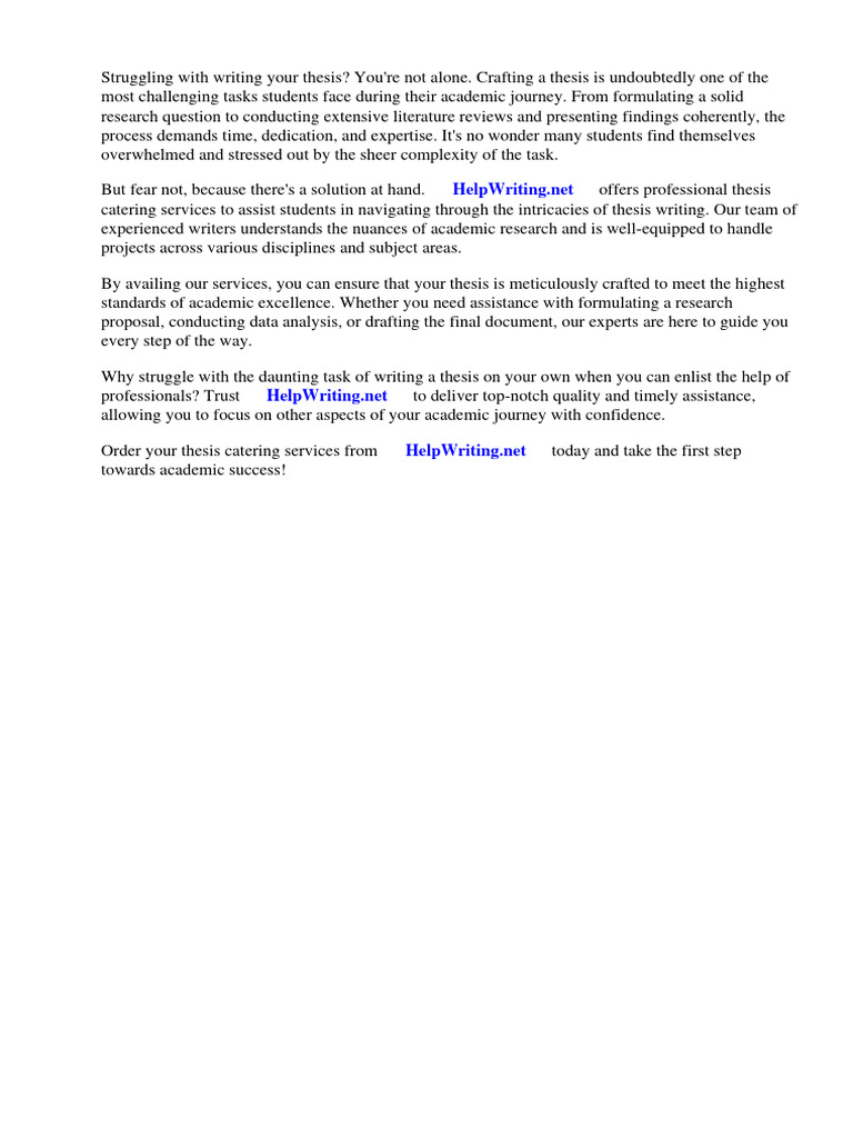 Thesis Catering | PDF | Restaurants | Menu