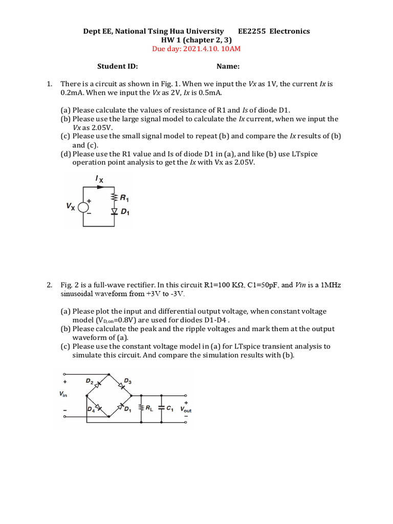VX As 2.05V.: Dept EE, National Tsing Hua University EE2255 Electronics ...