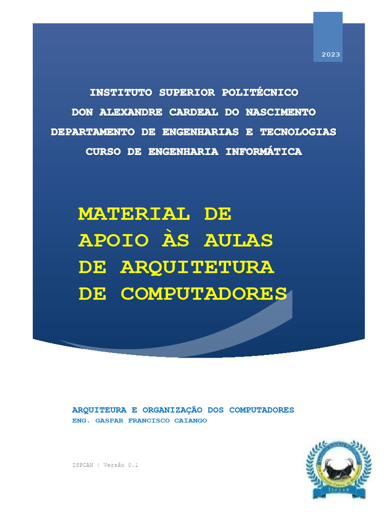 Arquitetura de Computadores | PDF | Programas | Entrada/Saída