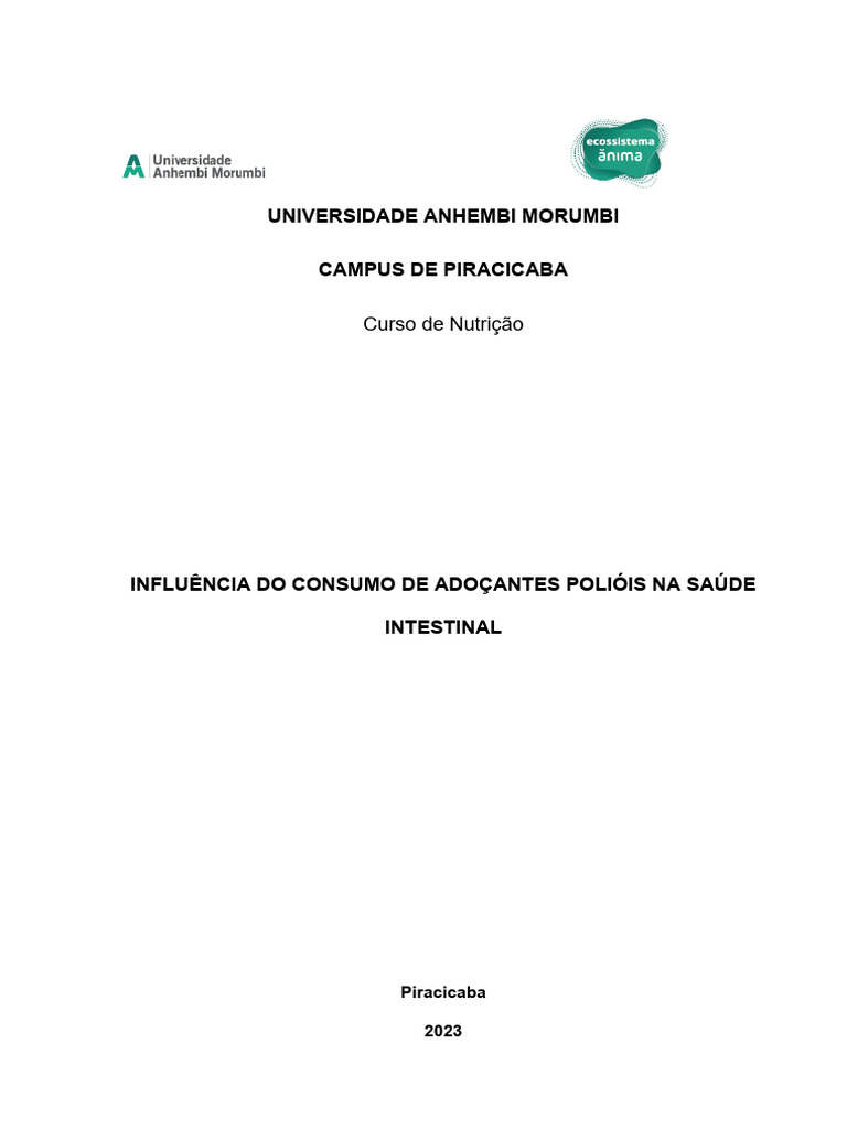 Efeitos de Polióis na Saúde Intestinal | PDF | Alimentos | Açúcar