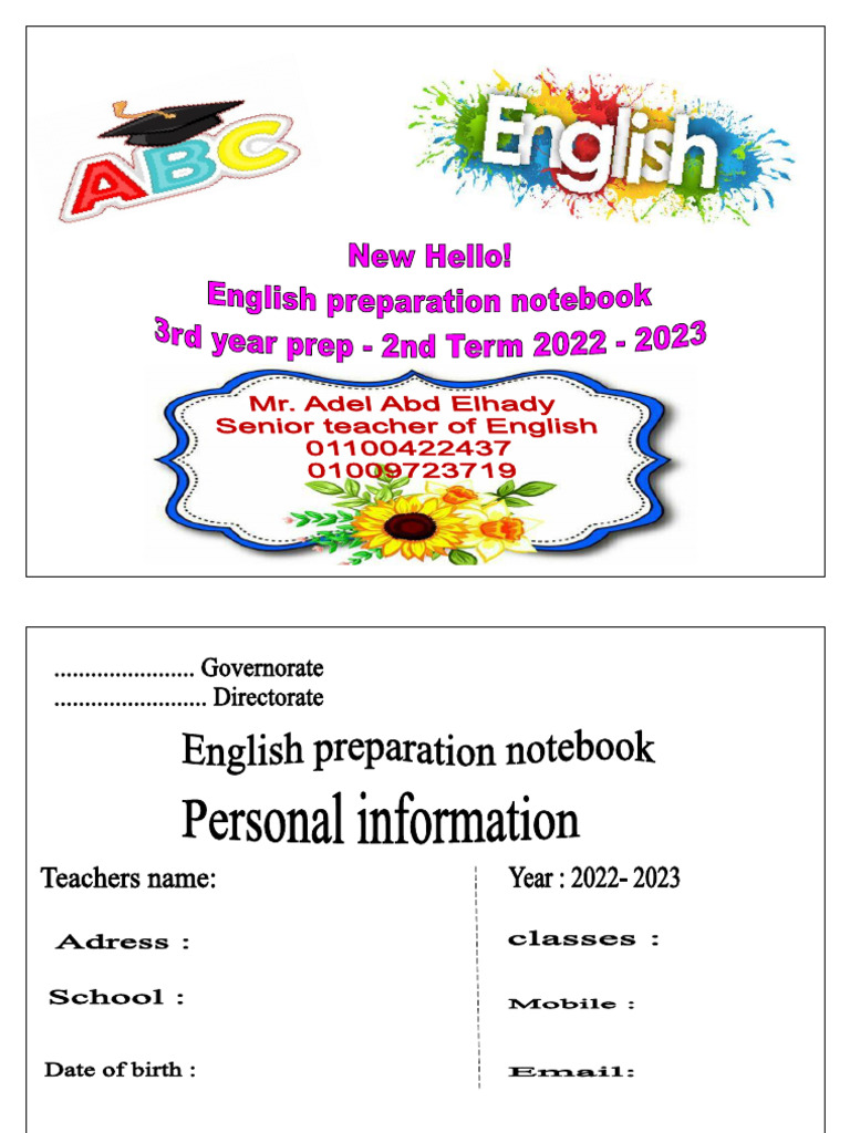 English Curriculum for 3rd Prep Students | PDF | Teachers | Vocabulary