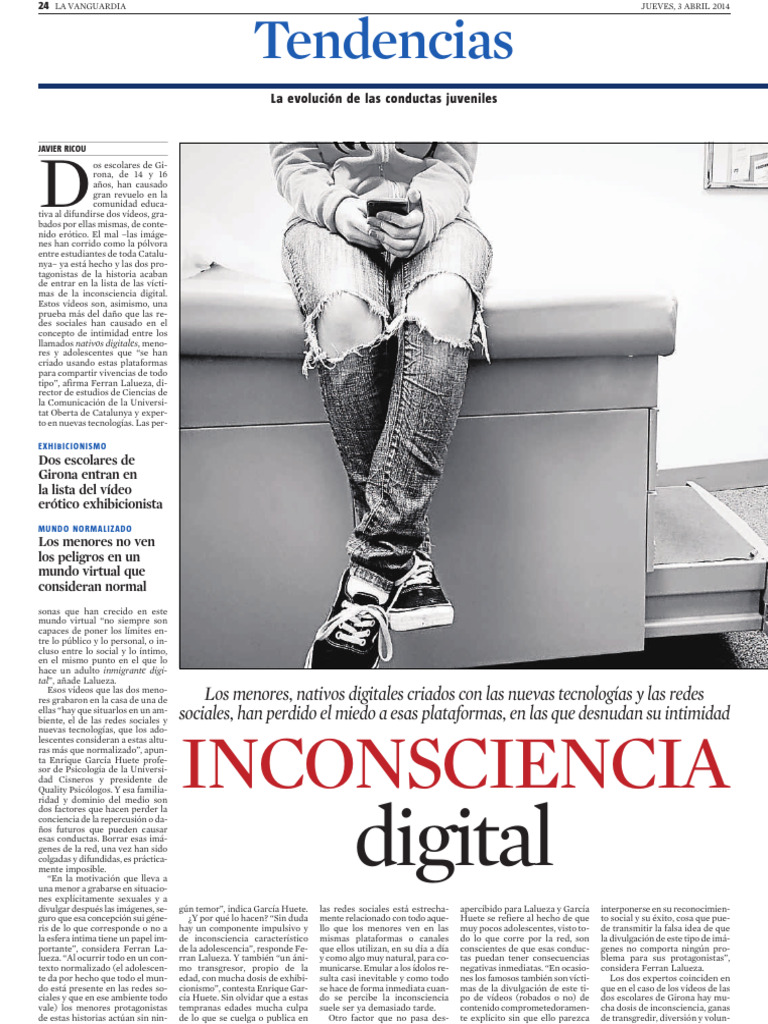 Inconsciencia Digital - LVG1 | PDF | Ciencias sociales