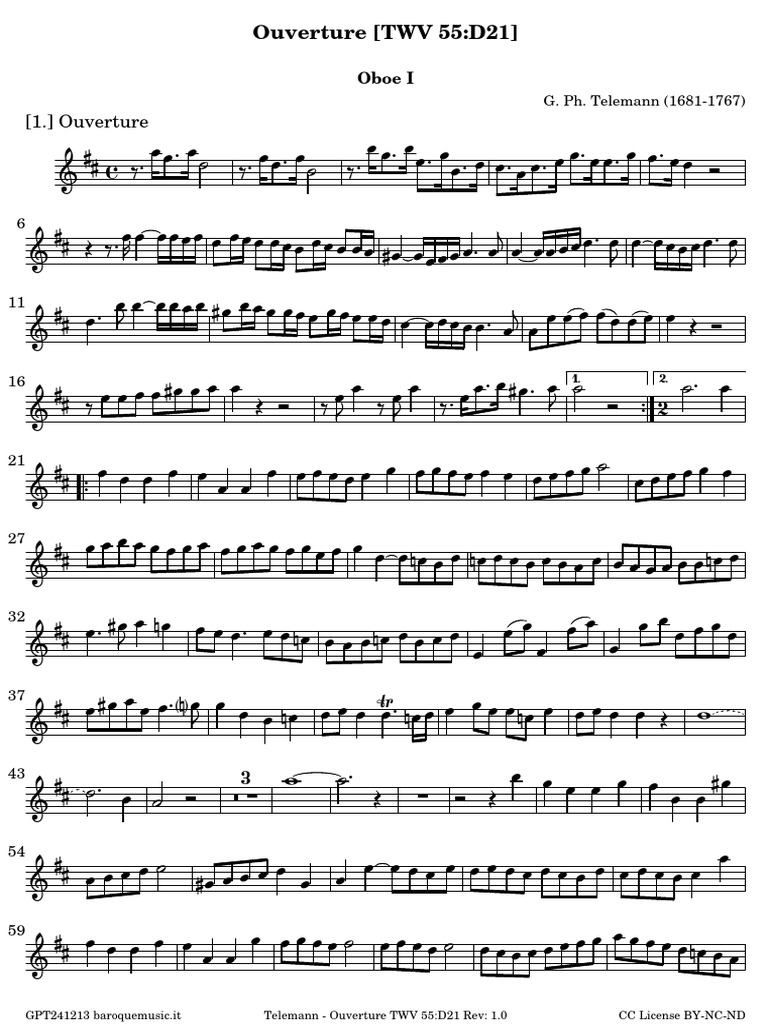 OBOE 1 | PDF | Compositions