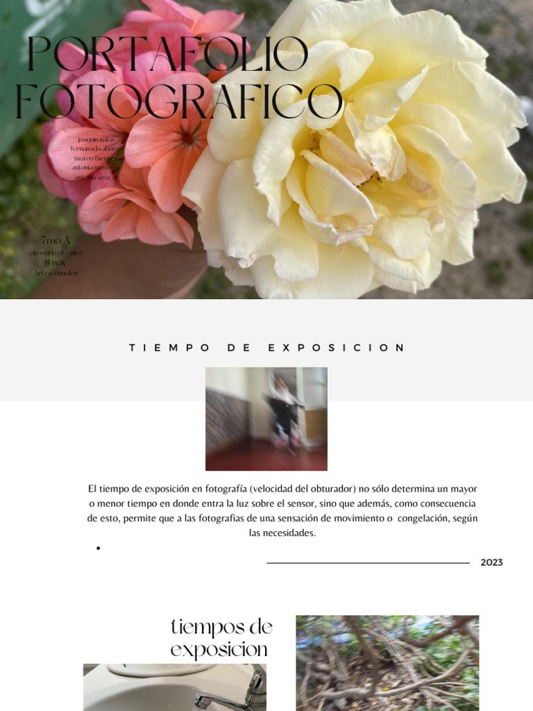 Joaquin Salas Fernanda Abarca Mateo Fuentes | PDF | Cámara | Exposición ...