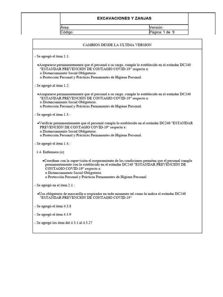 057.excavaciones y Zanjas | PDF | Agua