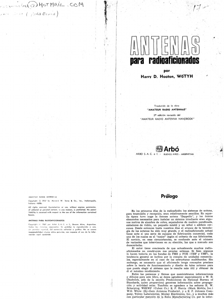 Antenas para Radioaficionados | PDF