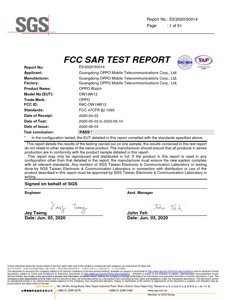 FCC Sar | Download Free PDF | Wi Fi | Forgery